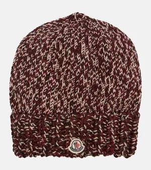 Moncler Mouliné Wool-blend Beanie - Multicoloured