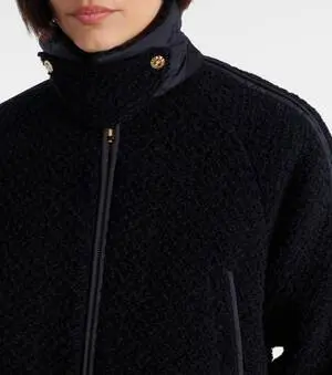 Moncler Hooded Virgin Wool Down Jacket