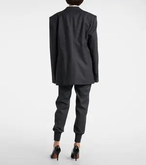 Stella McCartney Iconic Wool Flannel Blazer - Grey