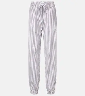 Attico Striped Cotton Track Pants