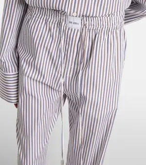 Attico Striped Cotton Track Pants