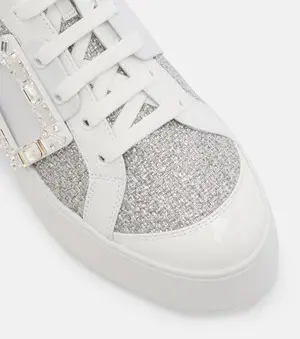 ROGER VIVIER Viv' Skate Embellished Sneakers