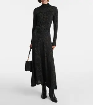 Ulla Johnson Paola Printed Jersey Maxi Skirt