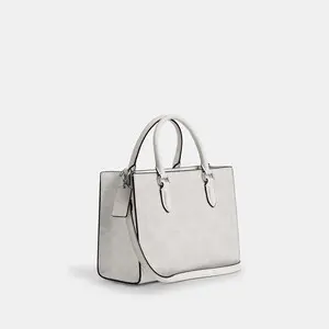 COACH OUTLET Coach Maggie Tote In Signature Canvas - Silver/white/chalk