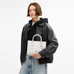 COACH OUTLET Coach Maggie Tote In Signature Canvas - Silver/white/chalk