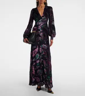 Etro Embroidered Sheer Gown - Multicoloured