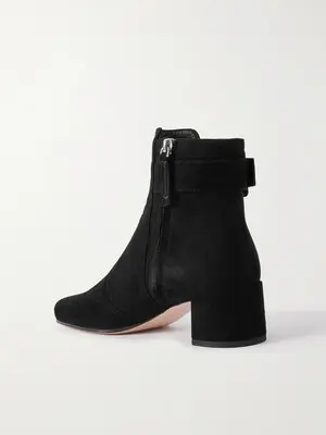 ROGER VIVIER Très Vivier Polly 45 Buckled Ankle Boots - Black