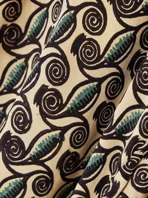 EMPORIO SIRENUSE Jenna Kamares Printed Silk-voile Kaftan