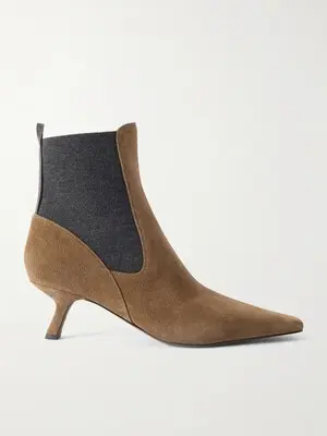 Brunello Cucinelli Square Toe Boots For Women