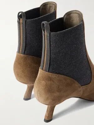 Brunello Cucinelli Suede Chelsea Boots