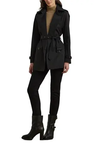 Ralph Lauren Ainsworth Double-breasted Trench Jacket - Black