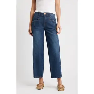 Wit & Wisdom High Waist Barrel Leg Jeans