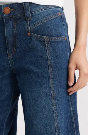 Wit & Wisdom High Waist Barrel Leg Jeans
