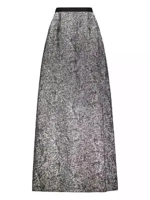 Alberta Ferretti Embroidered Long Skirt
