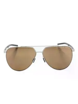 Porsche Design Pilot-frame Sunglasses - Grey