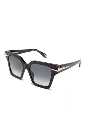 Roberto Cavalli Square-frame Gradient-lenses Sunglasses - Black