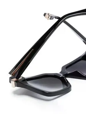 Roberto Cavalli Square-frame Gradient-lenses Sunglasses - Black