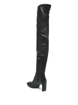 Patrizia Pepe 75mm Nappa Leather Thigh-high Boots
