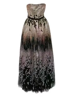 SAIID KOBEISY Crystal-embellished Gown