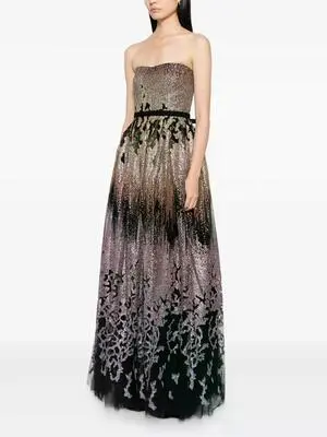 SAIID KOBEISY Crystal-embellished Gown