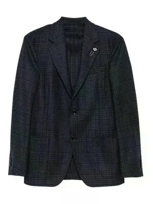 LARDINI Checked Two-button Blazer
