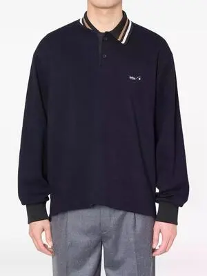 Kolor Long-sleeve Logo-embroidered Sweater