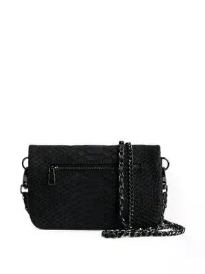 Zadig&Voltaire Mini Soft Savage Rock Clutch In Python-effect Leather