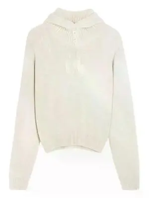 LEMAIRE Buttoned Ribbed-knit Sweater