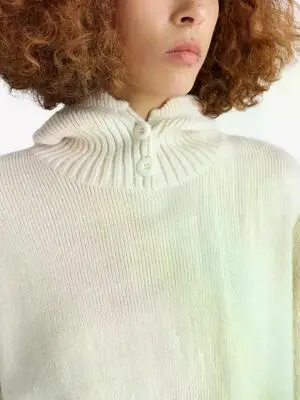 LEMAIRE Buttoned Ribbed-knit Sweater