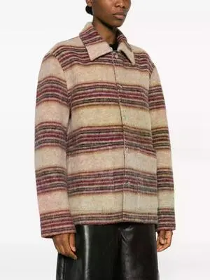Marc O'polo Striped Wool-blend Shacket