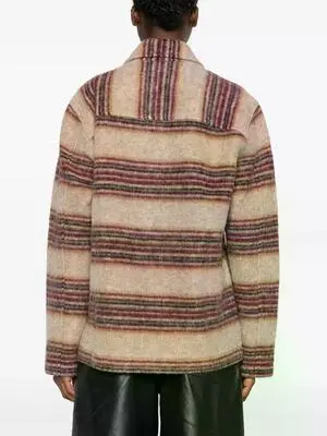 Marc O'polo Striped Wool-blend Shacket