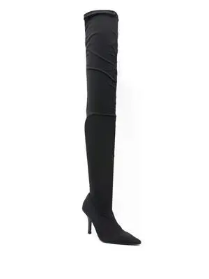 Patrizia Pepe 85mm Stretch Heeled Boots