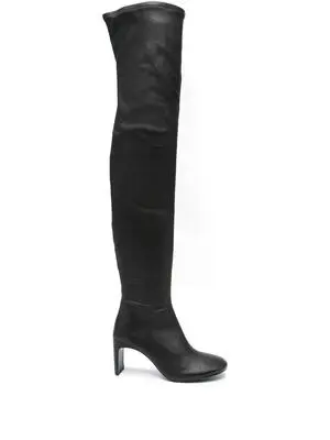Patrizia Pepe 75mm Nappa Leather Thigh-high Boots