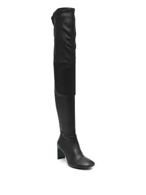 Patrizia Pepe 75mm Nappa Leather Thigh-high Boots