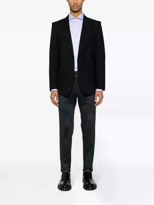 Incotex Houndstooth-pattern Tailored Trousers - Blue