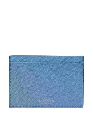 Smythson Panama Passport Sleeve - Blue