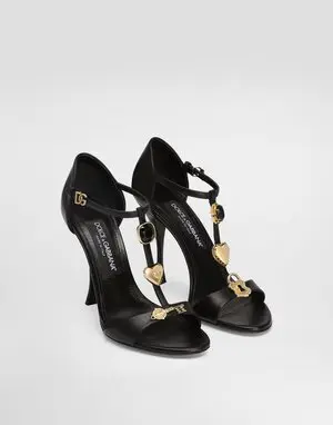 Dolce & Gabbana Goatskin Sandals With Embroidery