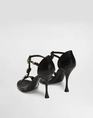 Dolce & Gabbana Goatskin Sandals With Embroidery