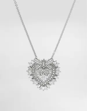 Dolce & Gabbana Devotion Diamond And Pearl Necklace
