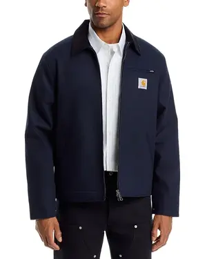 Carhartt Work In Progress Detroit Canvas Jacket - Dark Navy/black (rigid)