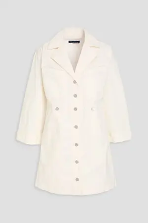 Veronica Beard Mckinley Cotton-blend Twill Mini Shirt Dress