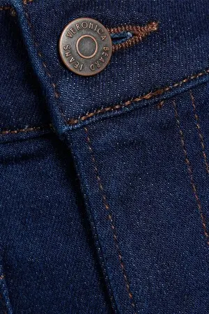 Veronica Beard Beverly High-rise Flared Jeans - Dark Denim
