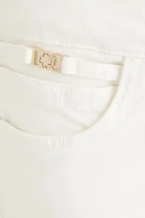 Maje Embellished High-rise Straight-leg Jeans
