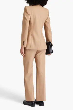 Maje Double-breasted Pinstriped Wool-blend Twill Blazer
