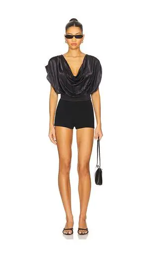 Free People X Cowl Cape Top - Black