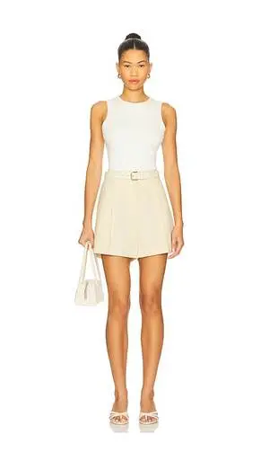 Eterne Sleeveless Crewneck Soft Jersey Top