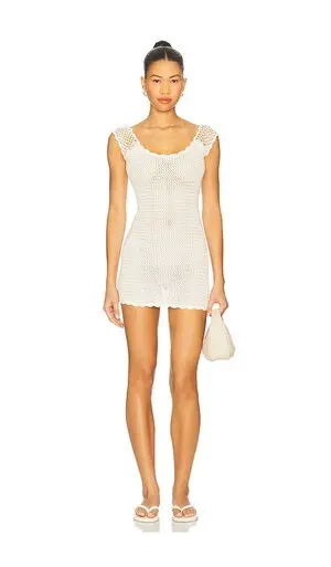 Frankies Bikinis Kai Crochet Mini Dress