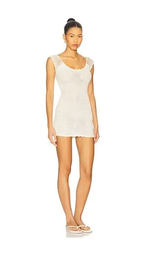 Frankies Bikinis Kai Crochet Mini Dress