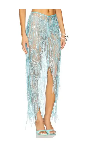 SKETCH-Y Embellished Mesh Skirt