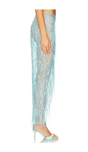 SKETCH-Y Embellished Mesh Skirt